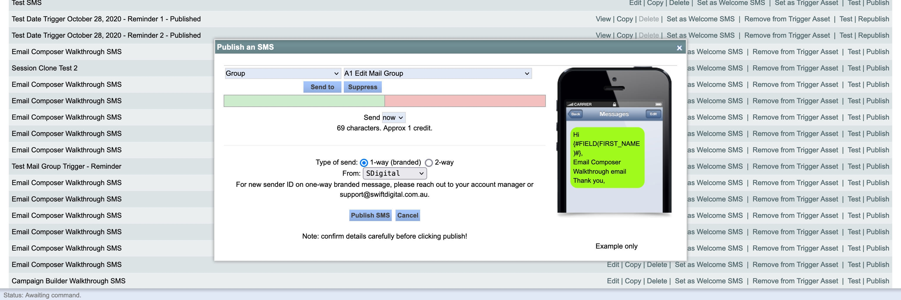 What new changes are affecting One-way branded SMS messages ...